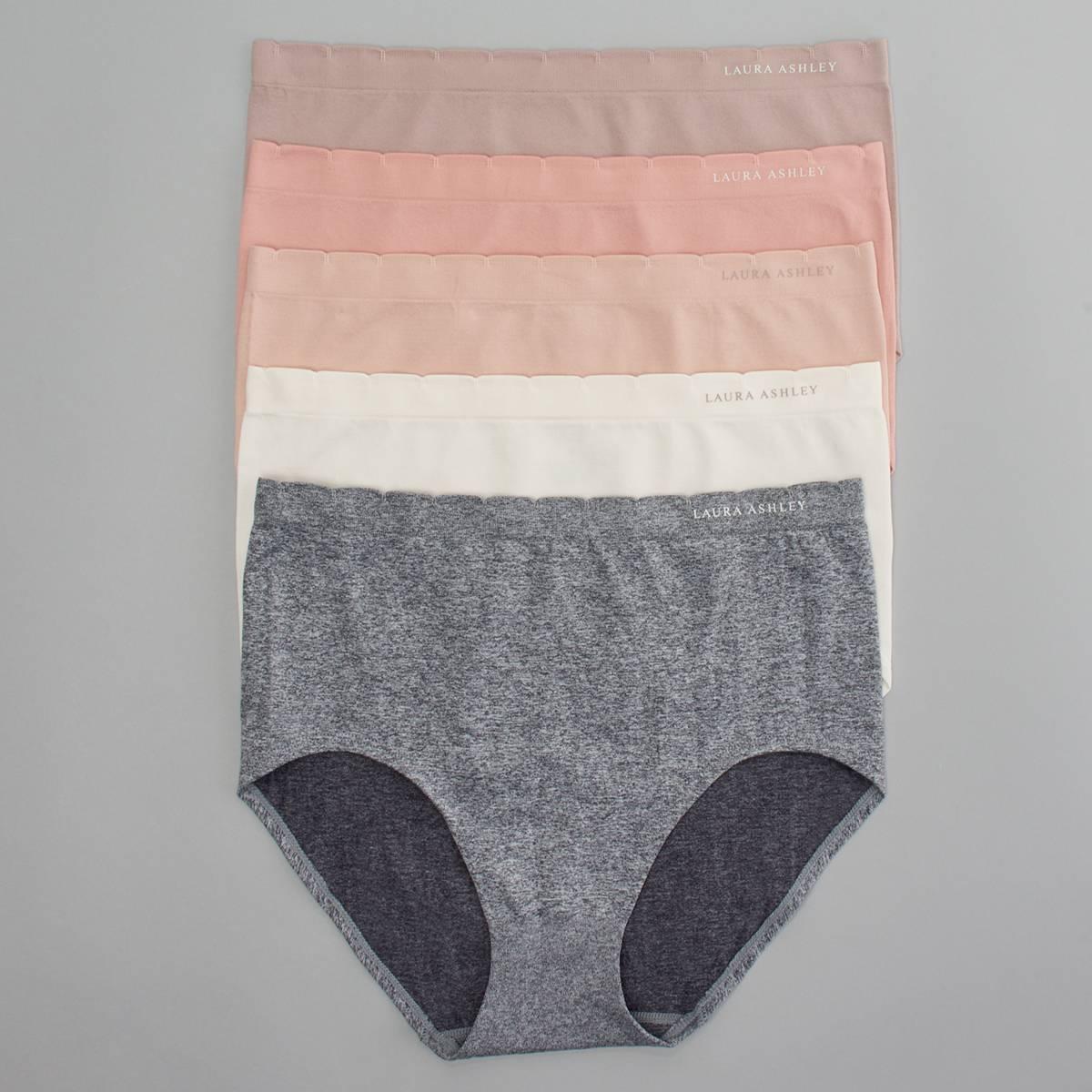Click here for Plus Size Laura Ashley(R) 5pk. Seamless Brief Pant... prices