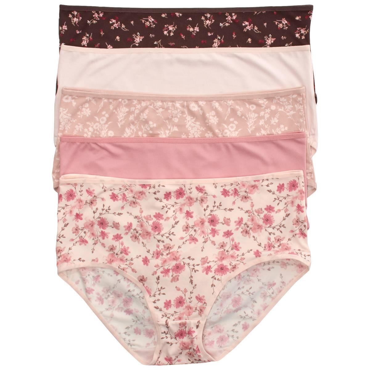Click here for Plus Suze Laura Ashley(R) 5pk Micro Brief Panties... prices