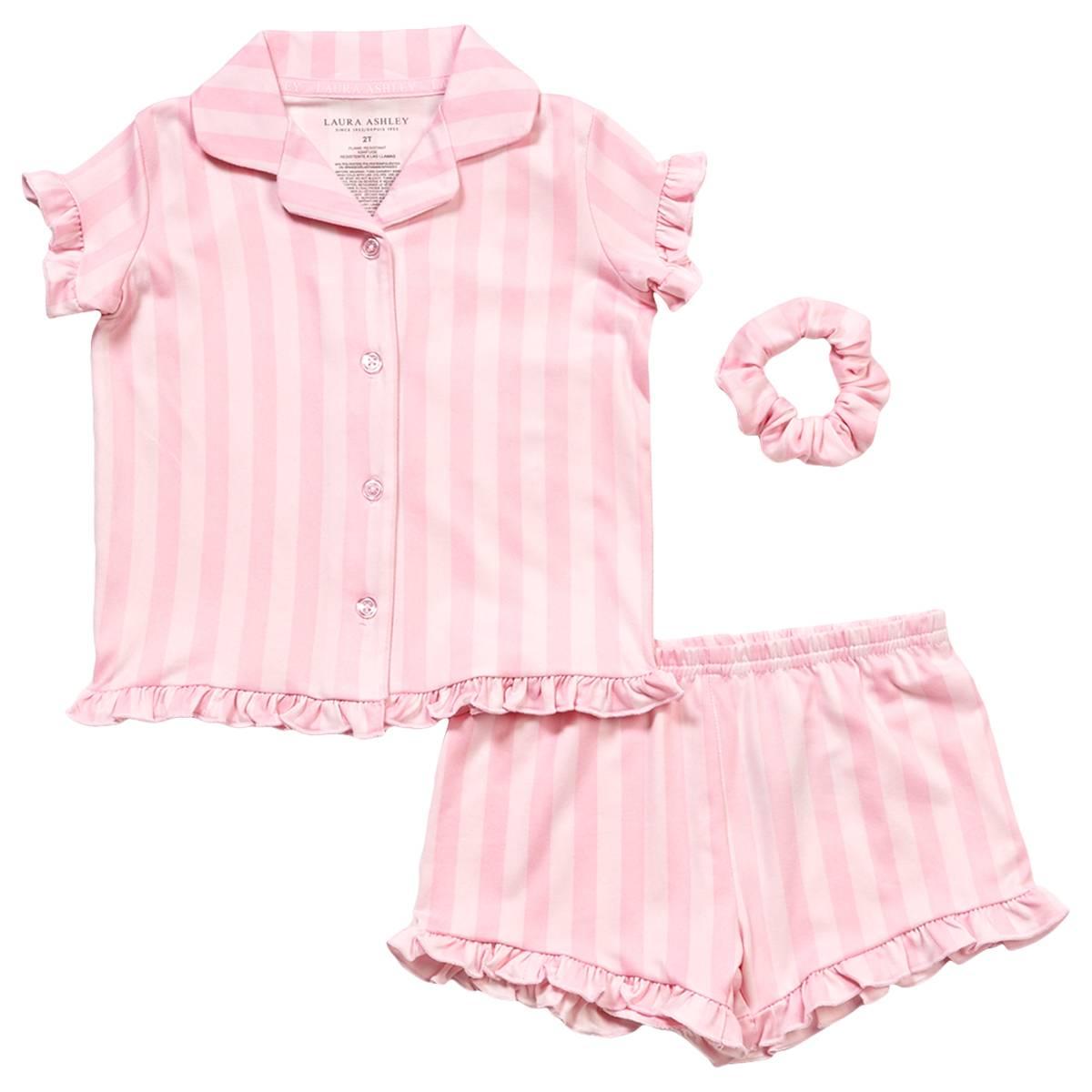 Click here for Toddler Girl Laura Ashley(R) Stripe Pajama Set wit... prices