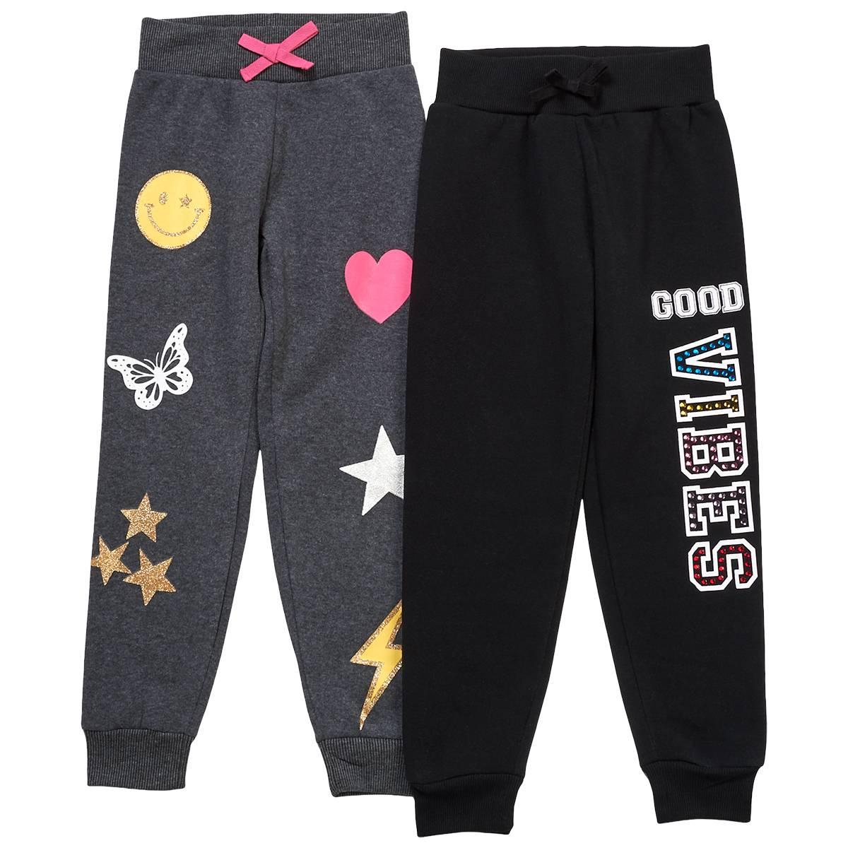 Click here for Girls (4-6x) Dream Star 2pk. Good Vibes Emoji Jogg... prices
