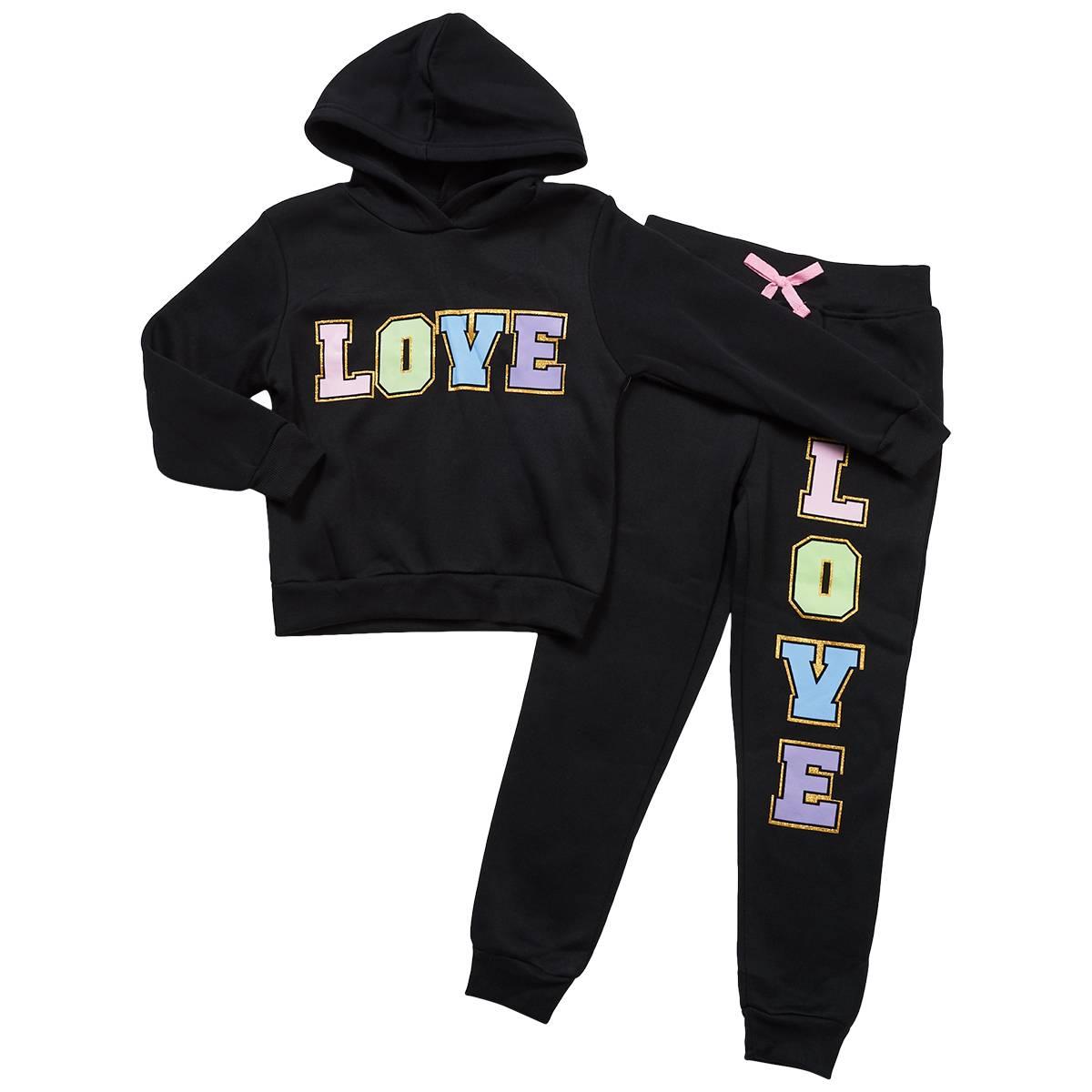 Click here for Girls (4-6x) Dream Star Love Hoodie & Joggers Set prices