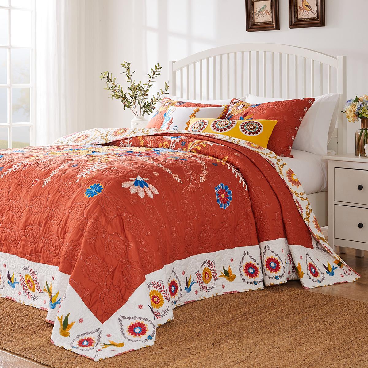 Click here for Greenland Home Fashions(tm) 3pc. Topanga Reversibl... prices