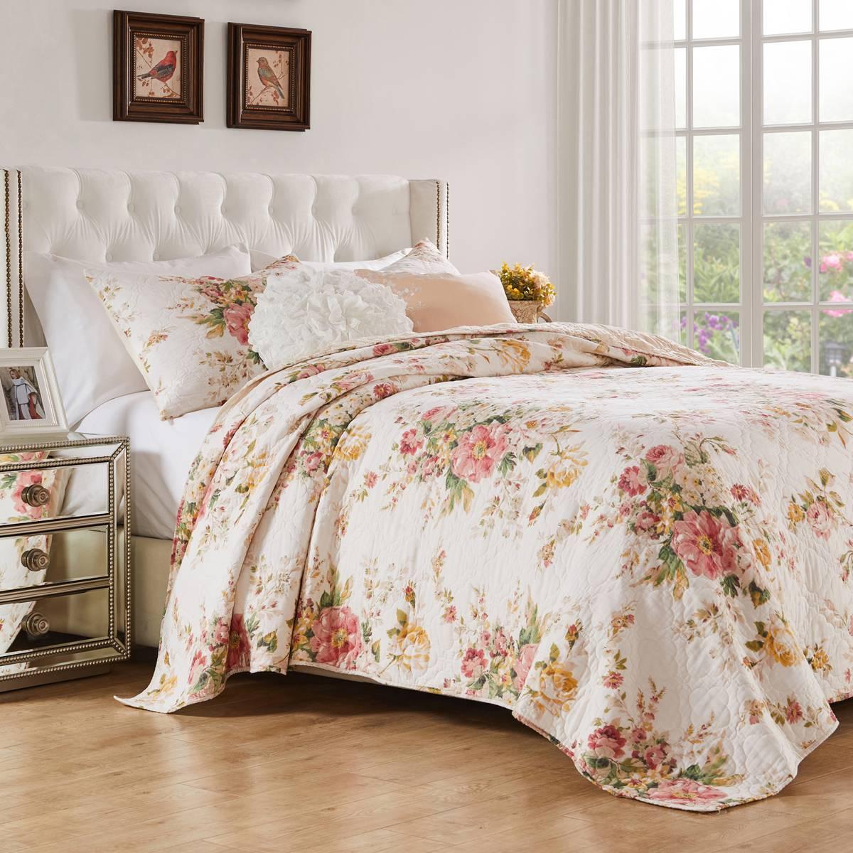 Greenland Home Fashions Grace Shabby Chic 2-Pc. Quilt Set  Twin/Twin Xl - Buttercup