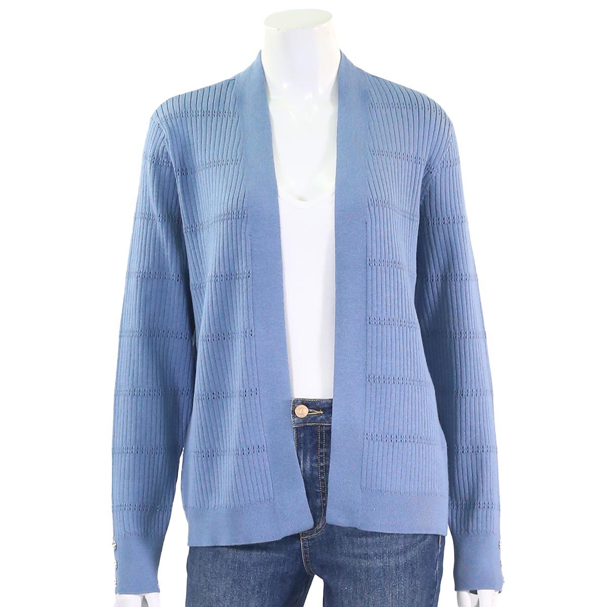 Click here for Womens 89th & Madison Long Sleeve Perforated Open... prices