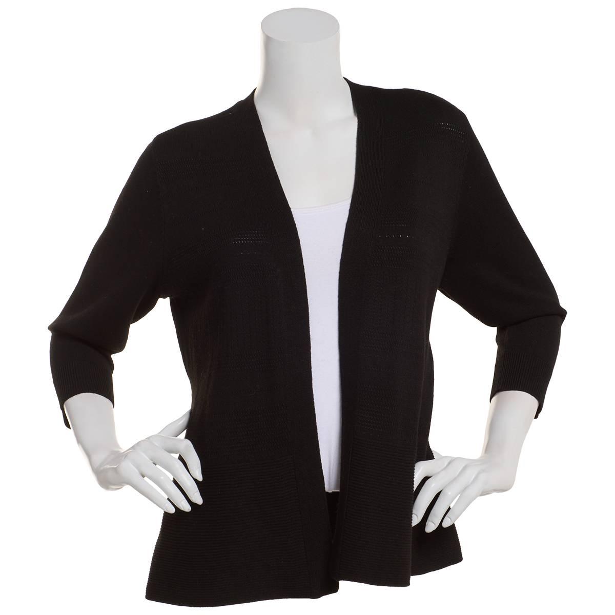 Click here for Womens Chloe & Jasmine Solid Peplum Cropped Cardig... prices