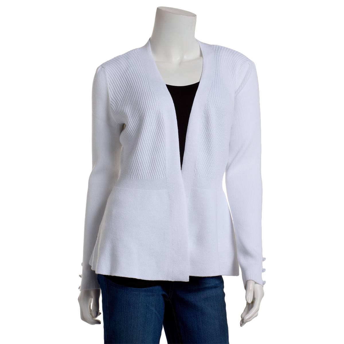 Click here for Womens 89th & Madison Long Sleeve Solid Button Tri... prices
