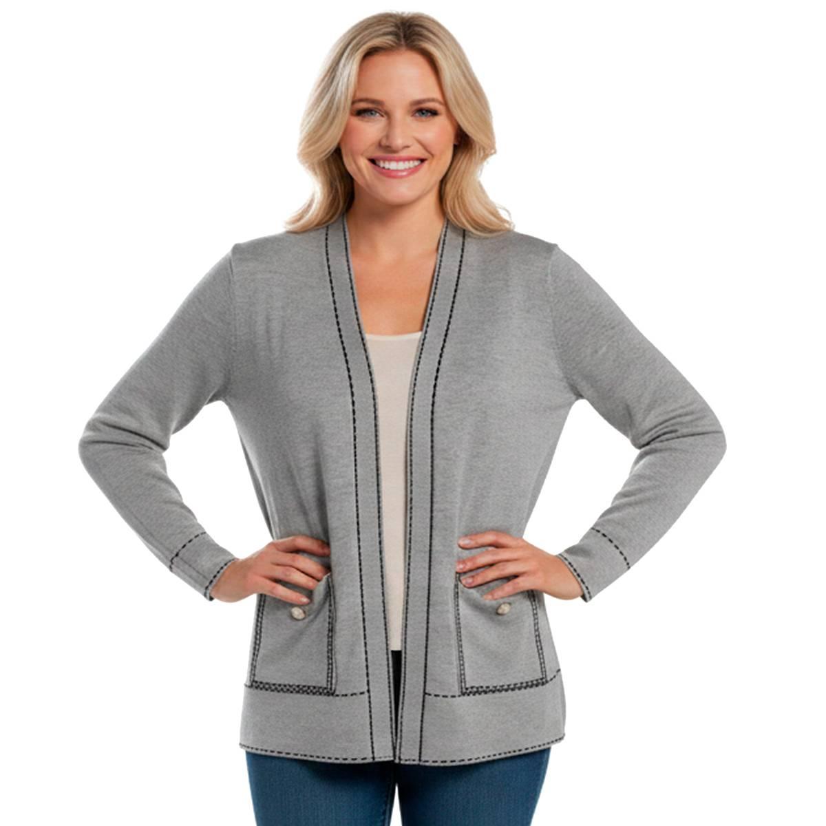Click here for Womens 89th & Madison Long Sleeve Open Front Cardi... prices