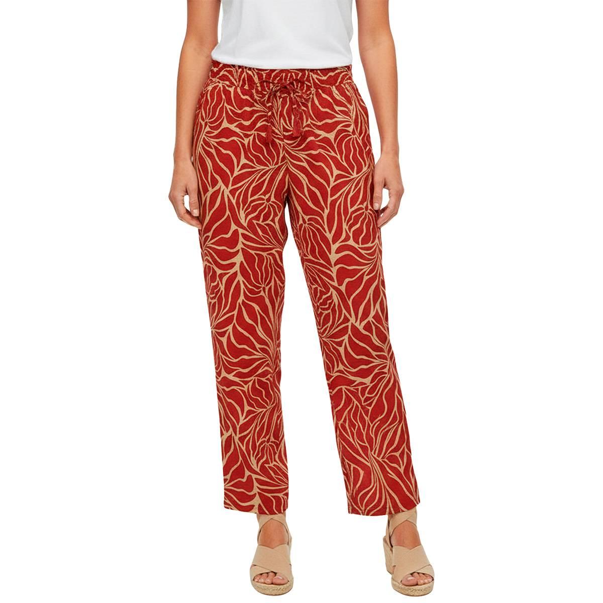 Click here for Womens Chloe & Jasmine Abstract Leaf Tassel Tie Fr... prices
