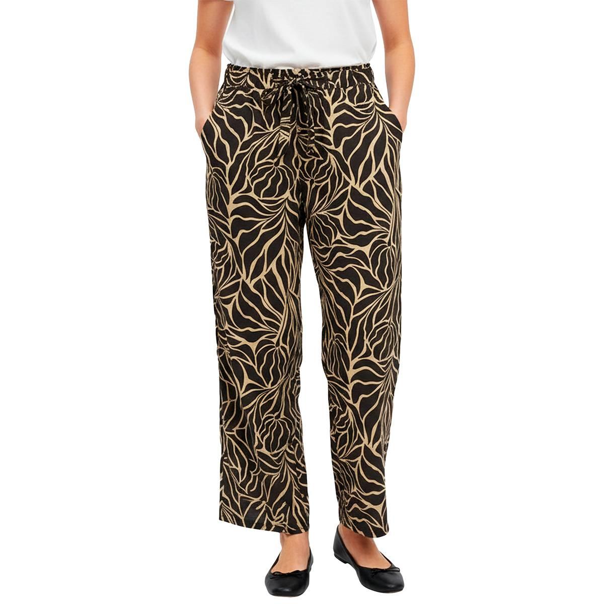 Click here for Womens Chloe & Jasmine Wide Leg Abstract Leaf Tie... prices