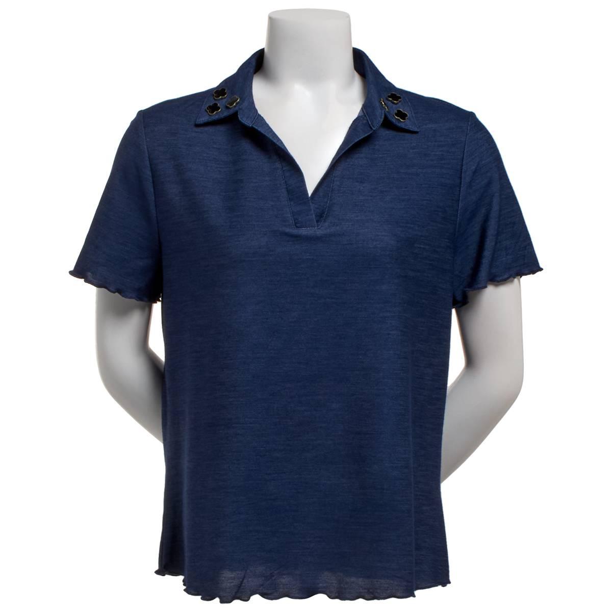 Click here for Womens Love Scarlett Short Sleeve Split Neck Ruffl... prices
