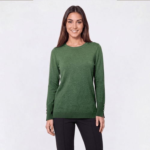 Click here for Womens Retrology Crew Neck Button Sleeve Side Slit... prices