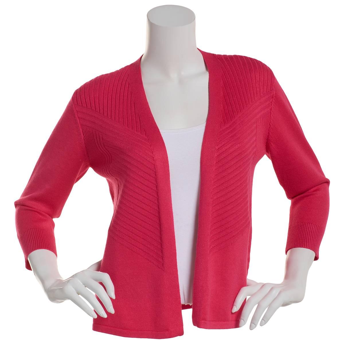 Click here for Petite 89th & Madison Geometric Rib-Knit Straight... prices