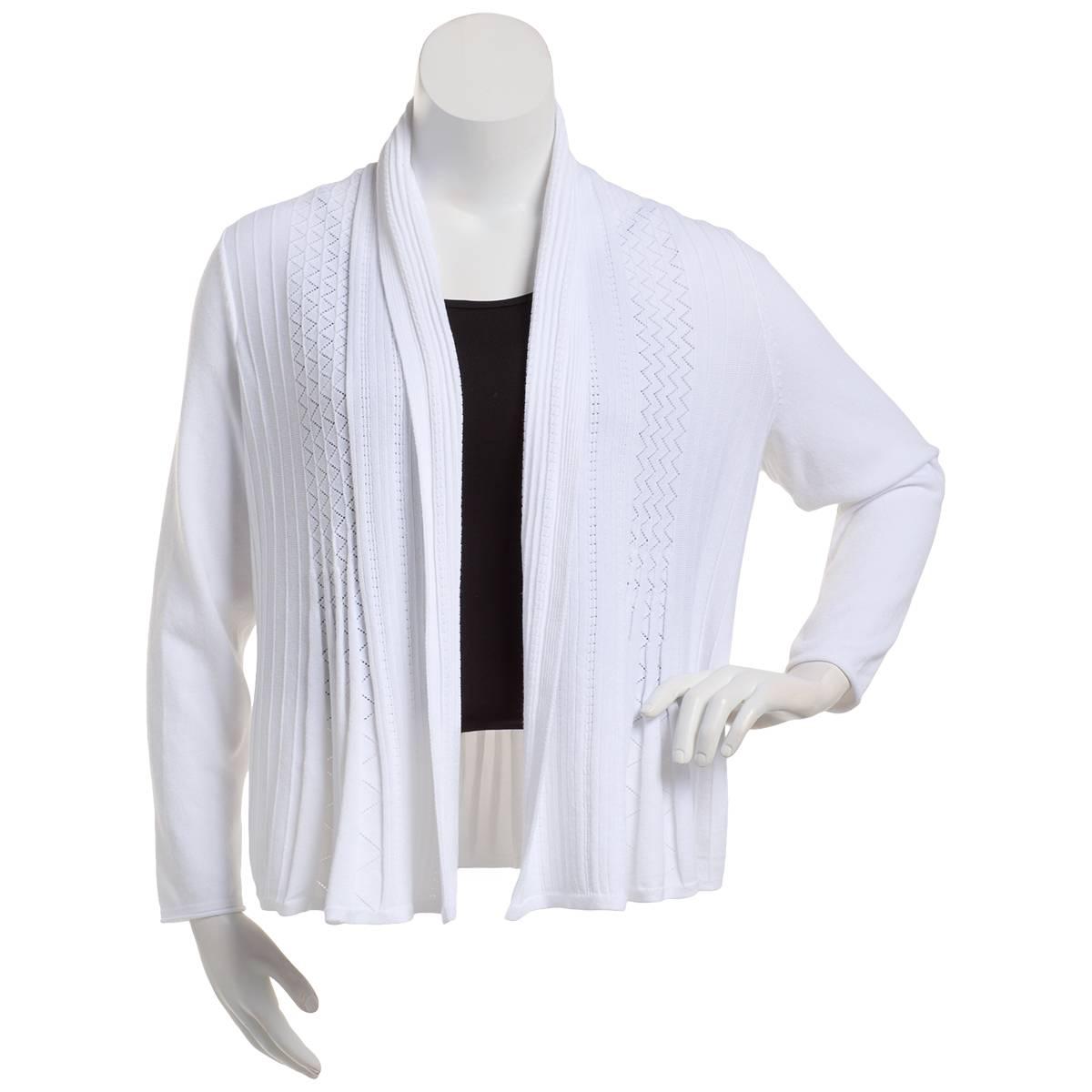 Click here for Plus Size 89th & Madison Zig Zag Long Sleeve Pleat... prices