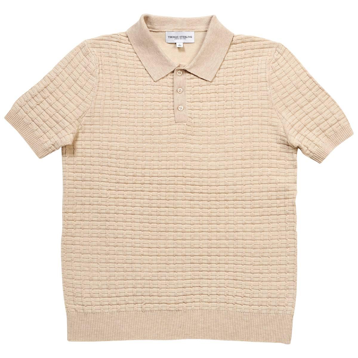 Click here for Mens Thomas Sterling Texture Polo Sweater prices