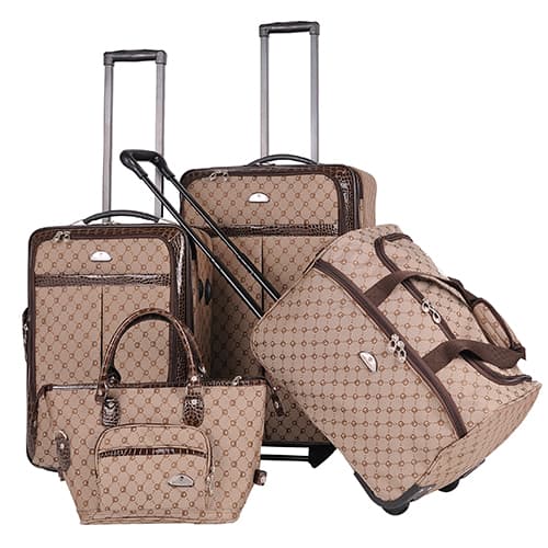 Click here for American Flyer Signature 4pc. Luggage Set - Brown prices