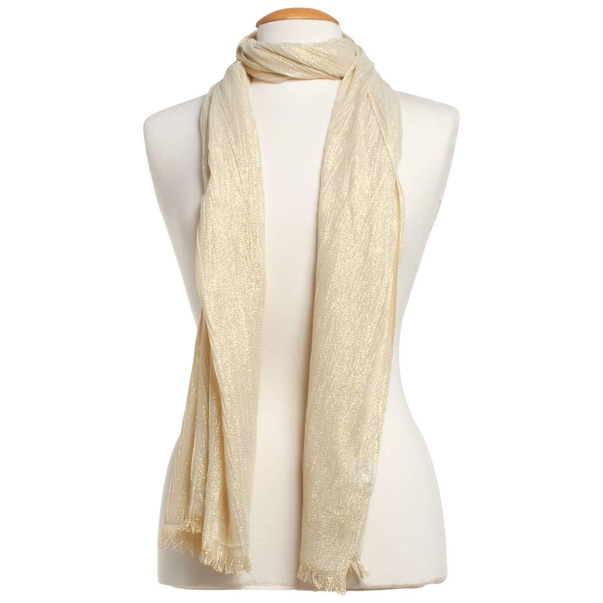 Click here for Womens Jessica McClintock Lurex Shawl Scarf prices