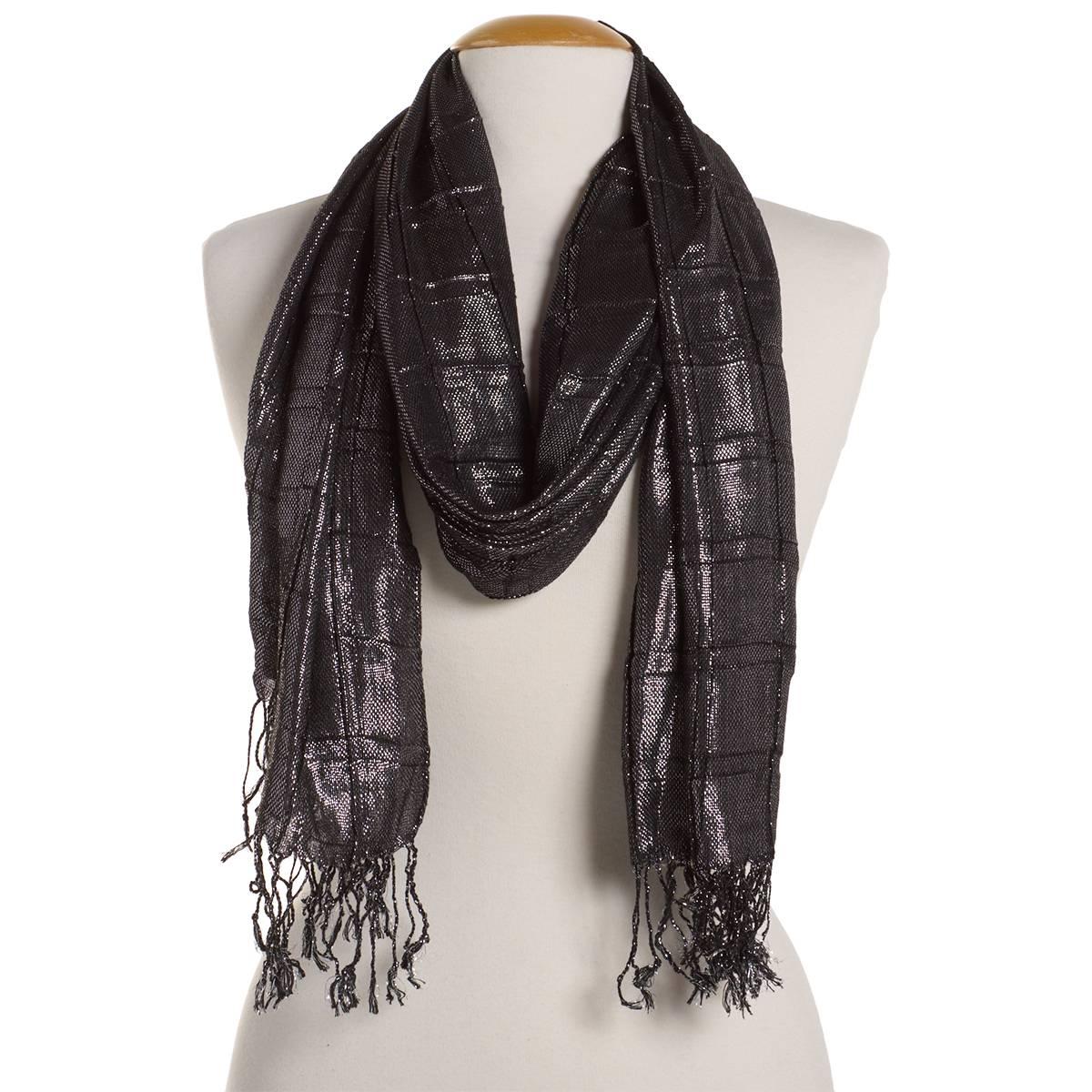 Click here for Womens Jessica McClintock Metallic Square Scarf prices