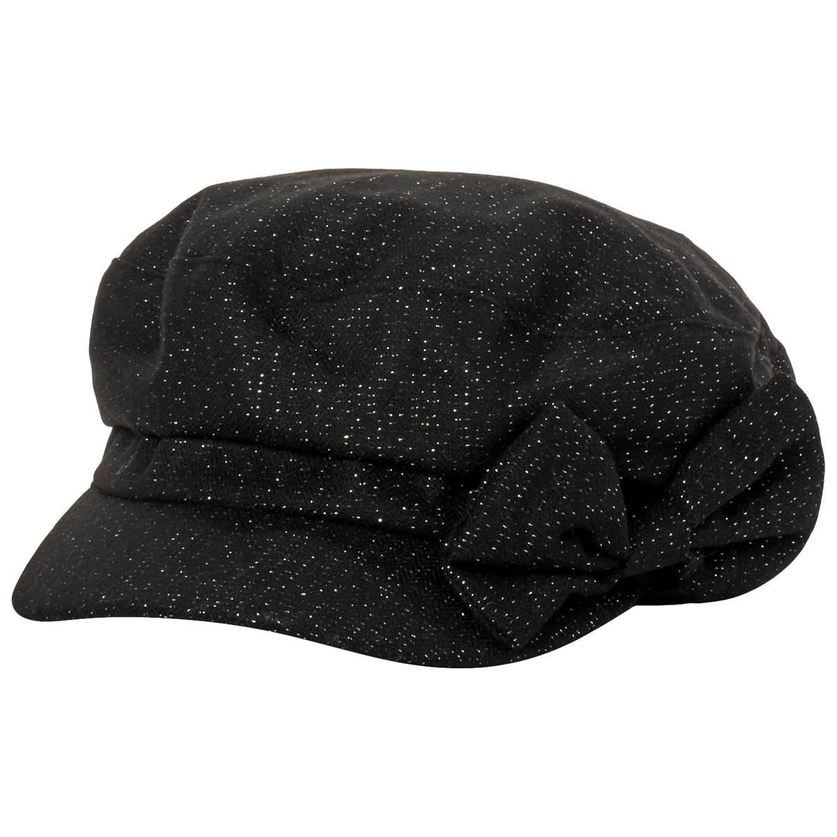 Click here for Womens Madd Hatter Solid Newsboy Cap with Bow prices