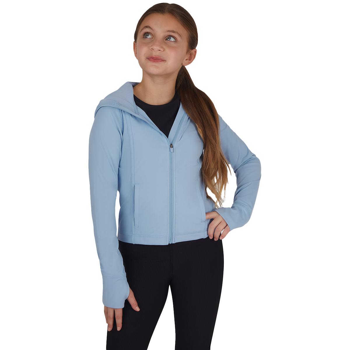 Click here for Girls (7-12) Yogalicious Lux Solid Full Zip Hooded... prices