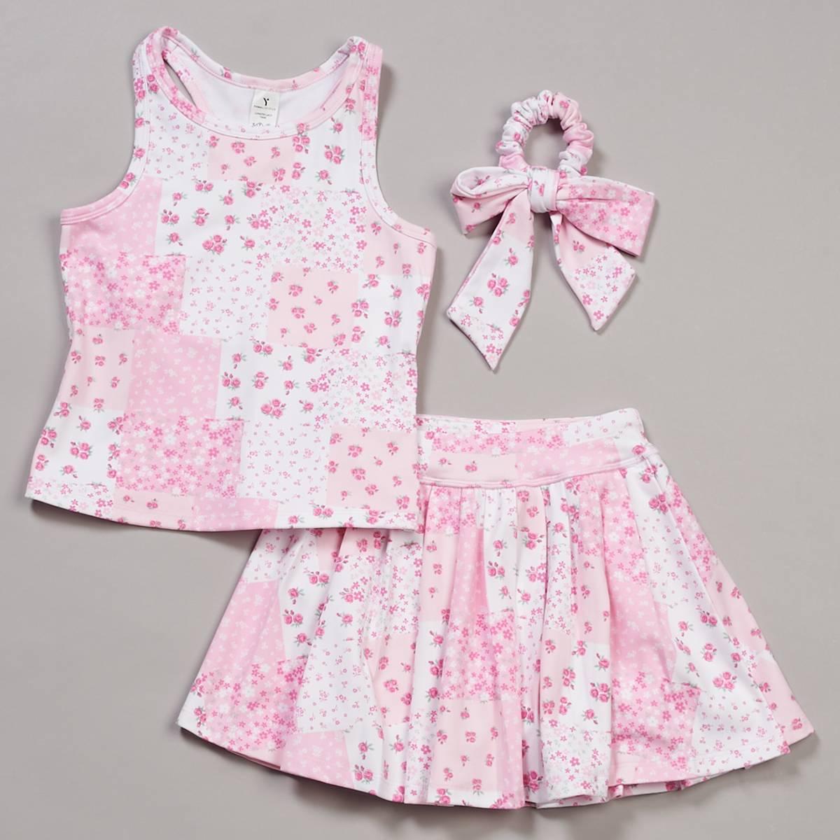 Click here for Girls (7-14) Yogalicious(R) Rosy Ditsy Racerback T... prices