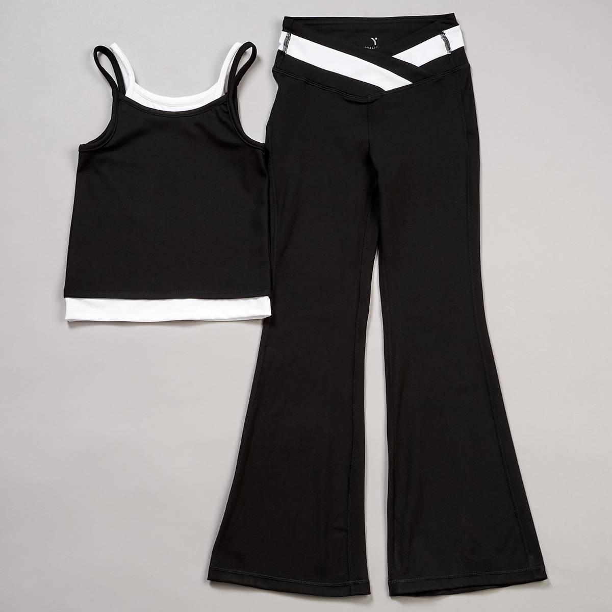 Click here for Girls (7-14) Yogalicious(R) Color Block Tank w/ Fl... prices