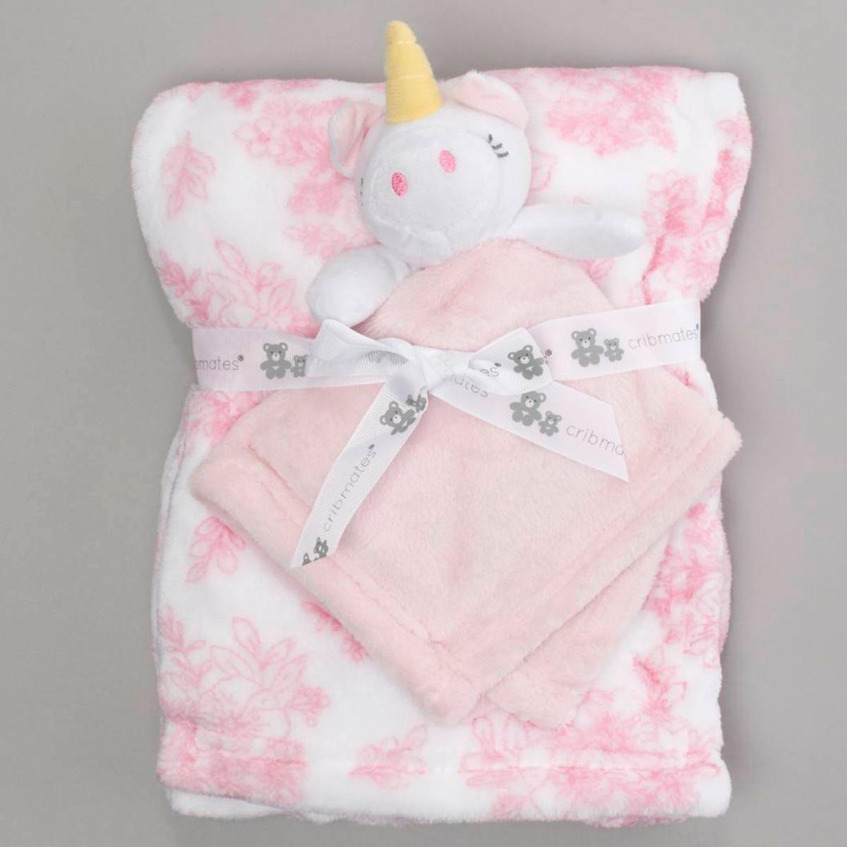 Click here for Cribmates(R) Floral Blanket with Unicorn Plush Lov... prices