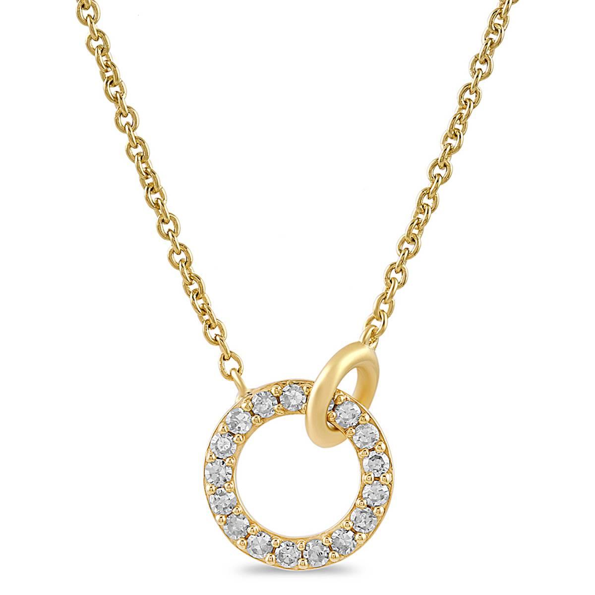 Click here for Nova Star(R) Gold Lab Grown Diamond Circle Pendant prices