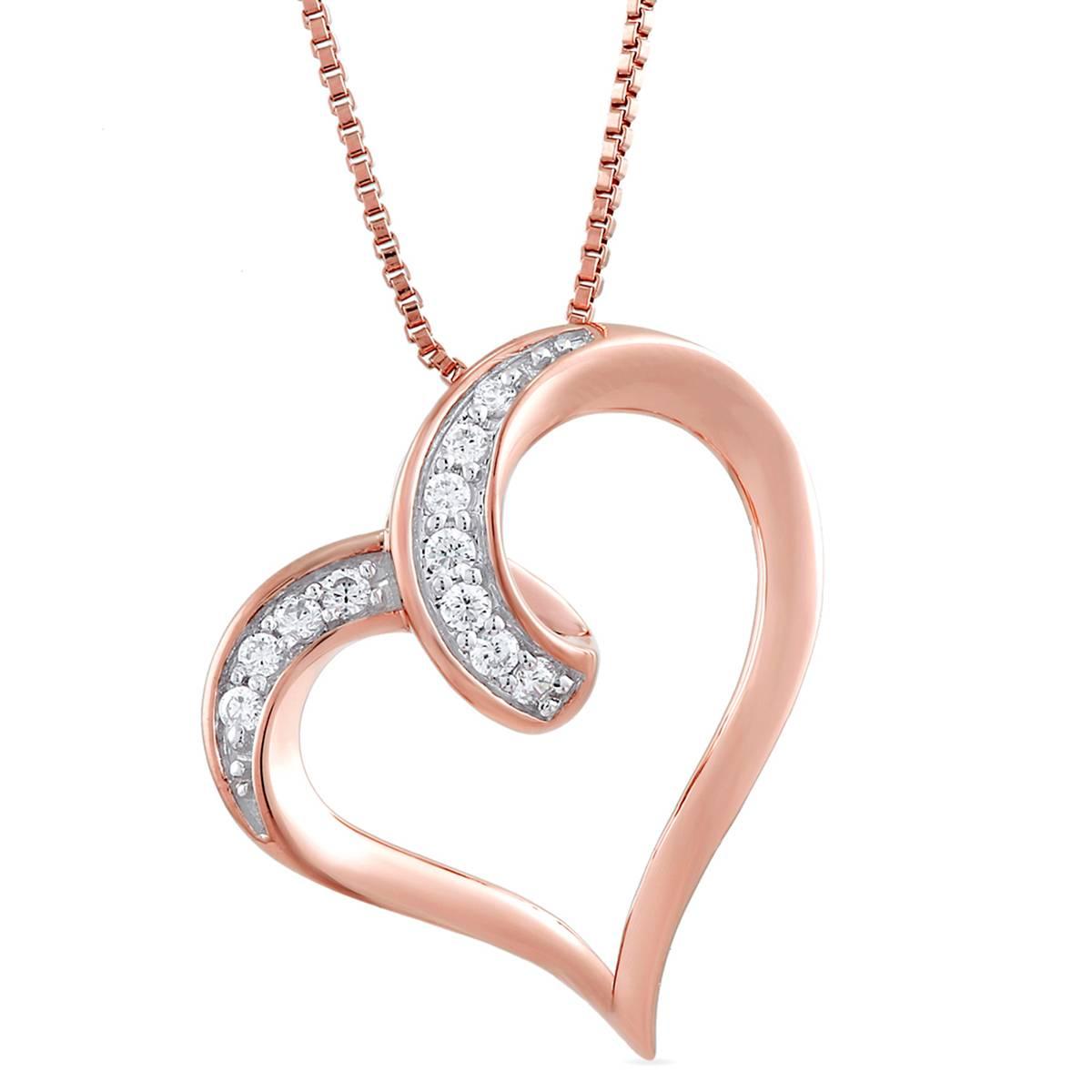 Click here for Nova Star(R) Rose Gold Lab Grown Diamond Heart Pen... prices
