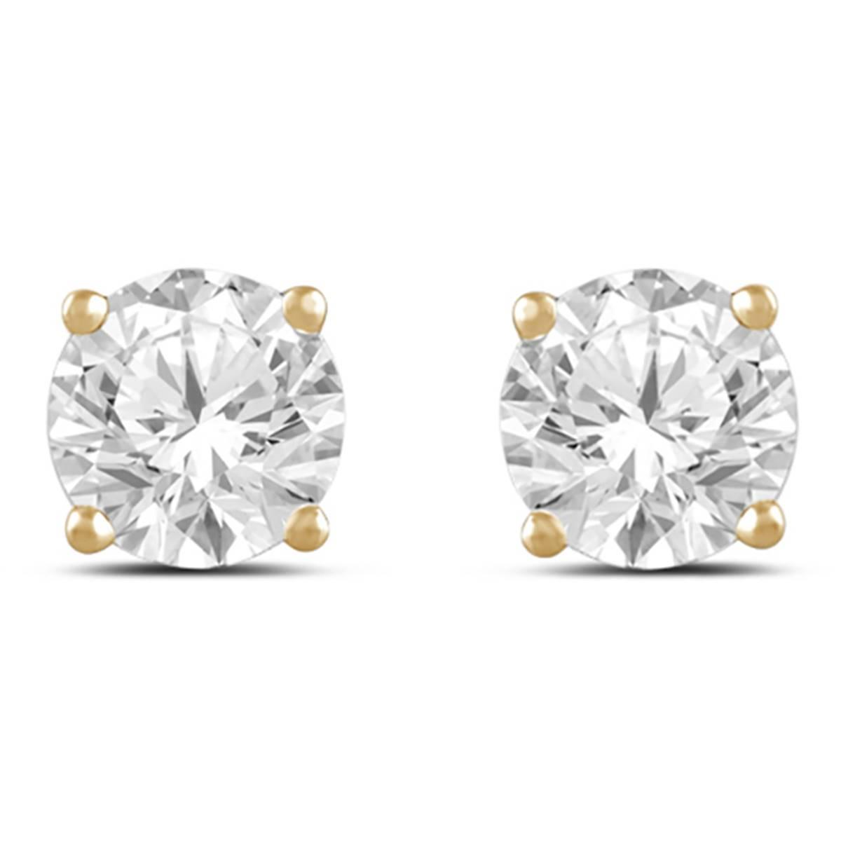 Click here for Nova Star(R) 1ctw. Yellow Gold Lab Grown Diamond S... prices