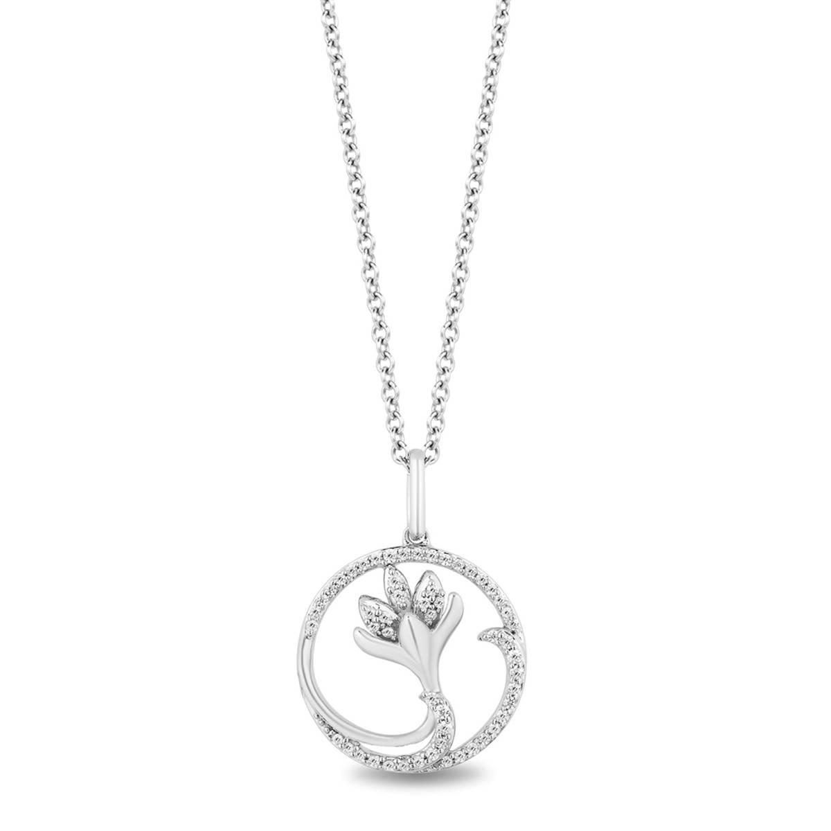 Click here for Enchanted by Disney Sterling Silver Elsa Pendant N... prices