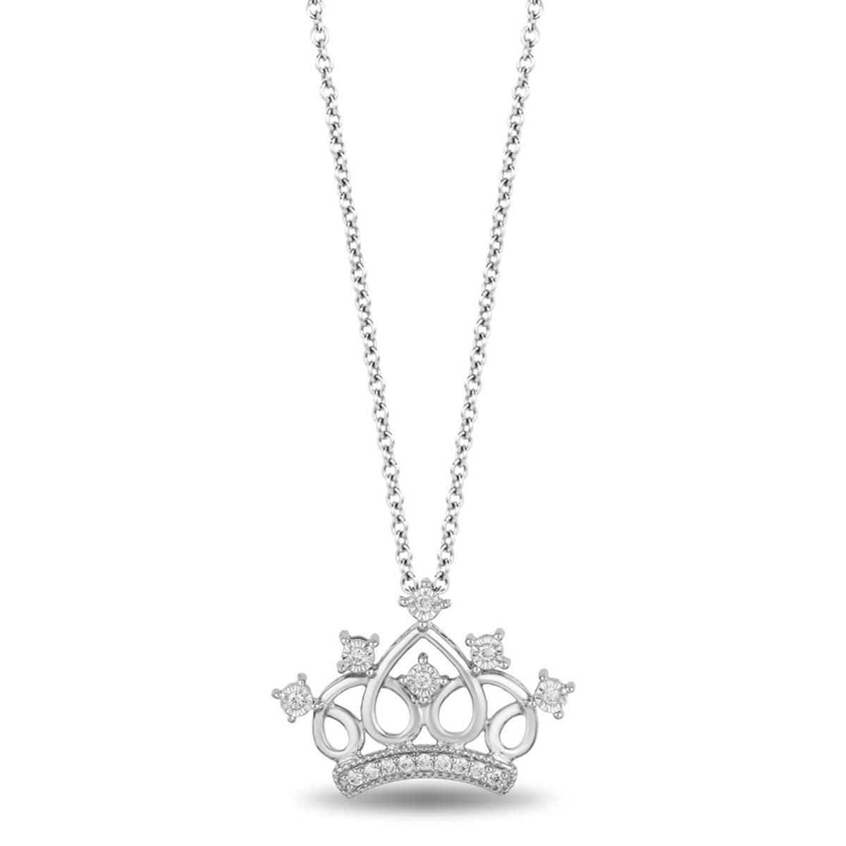 Click here for Enchanted by Disney Sterling Silver Crown Pendant... prices