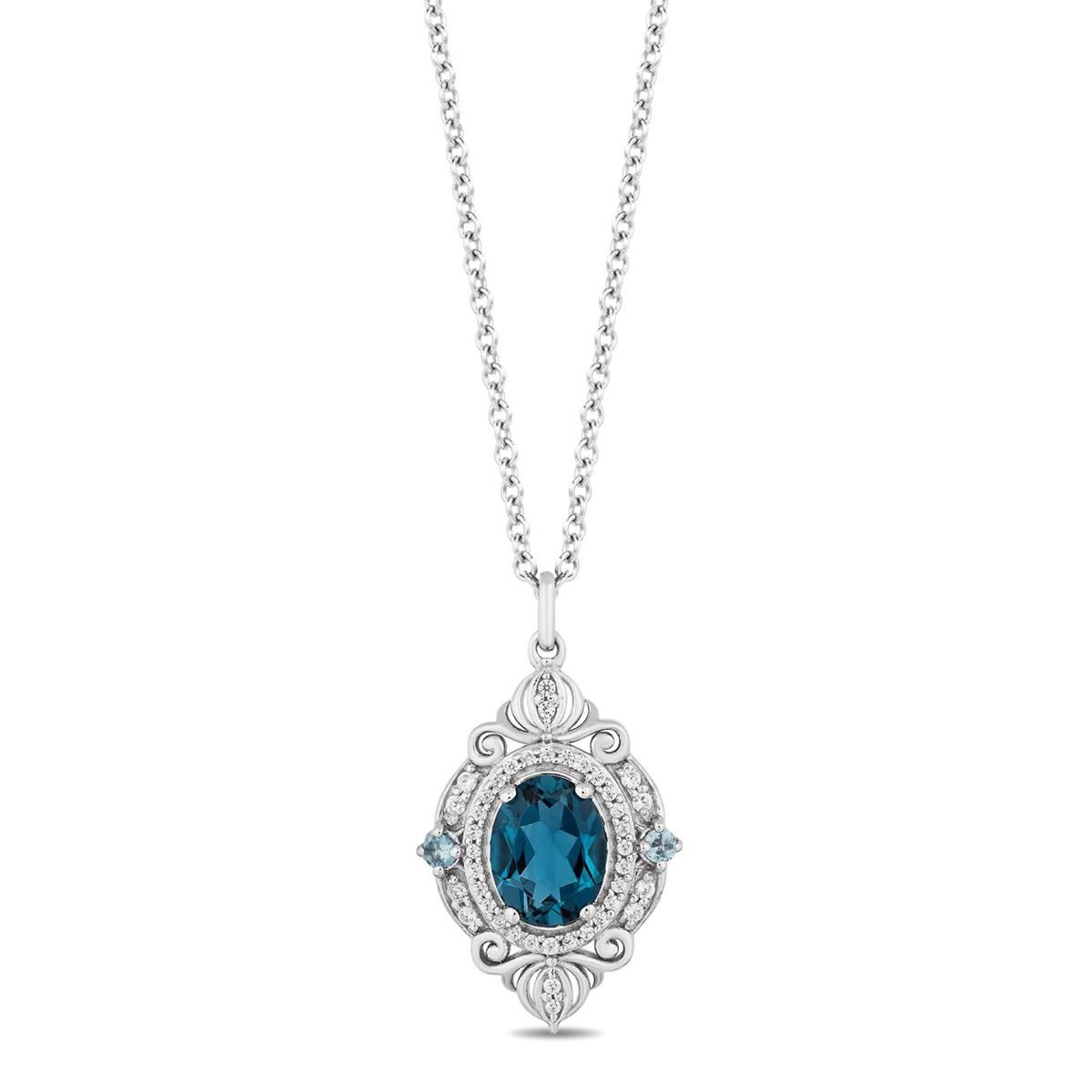Click here for Enchanted by Disney Sterling Silver London Blue To... prices