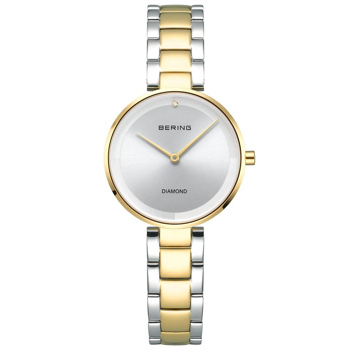 Click here for Womens BERING Silver Dial Genuine Diamond Accent W... prices