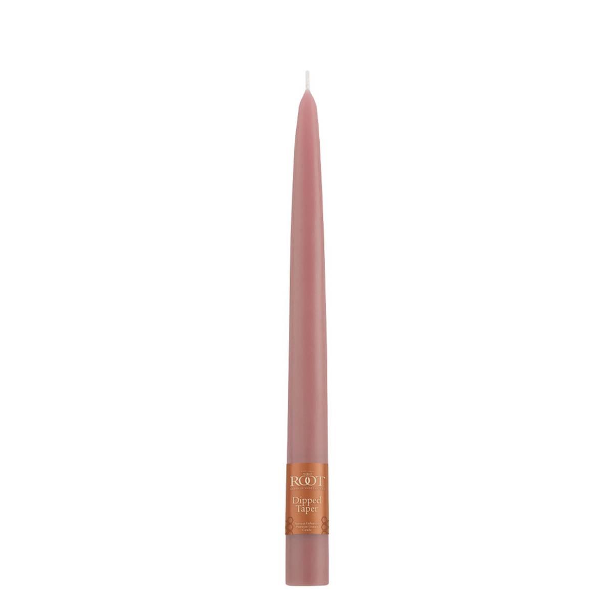 Click here for Root Candles 9x7/8in. Taper Candle - Dusty Rose prices