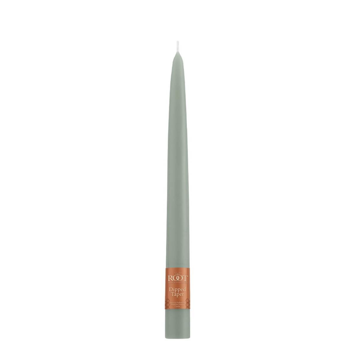 Click here for Root Candles 9x7/8in. Taper Candle - Sage Green prices