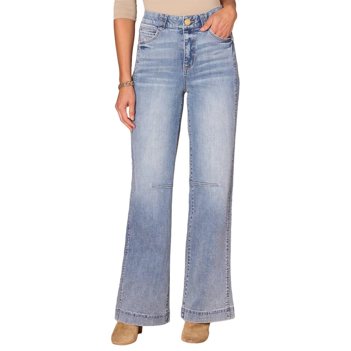 Womens Democracy Absolution(R) Double Side Seam Wide Leg Jeans