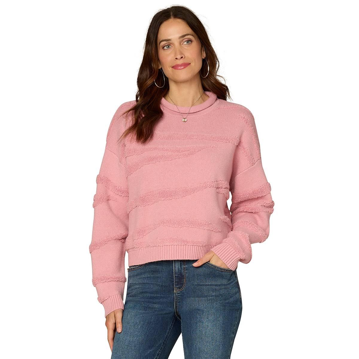 Click here for Womens Democracy Long Sleeve Wavy Stripe Jacquard... prices