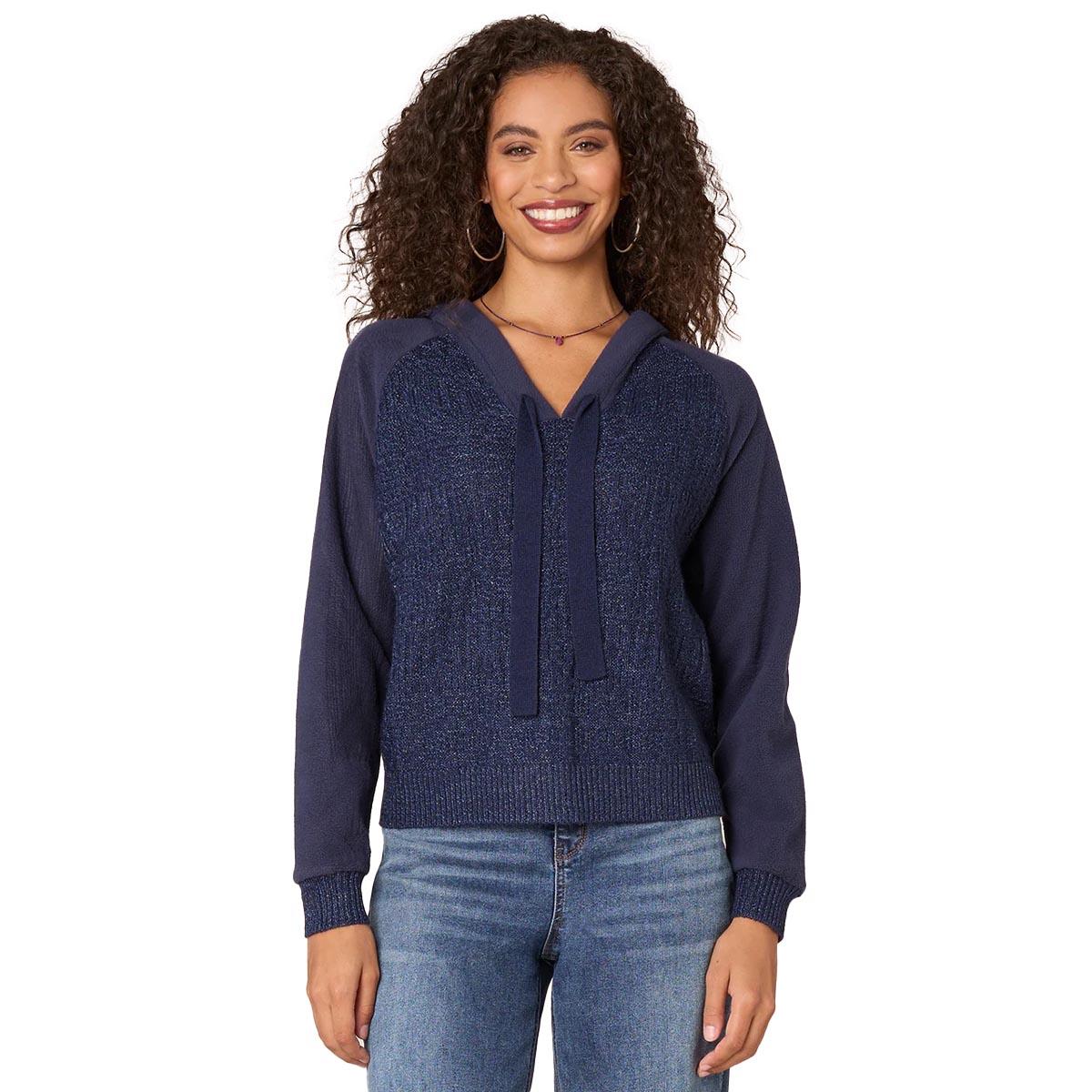 Click here for Womens Democracy Metallic Cable Front Mixed Media... prices