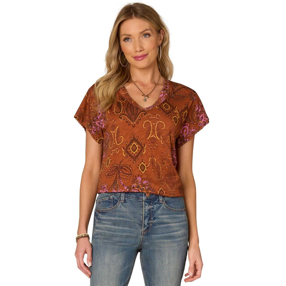 Click here for Womens Democracy Short Sleeve V Neck Tee prices