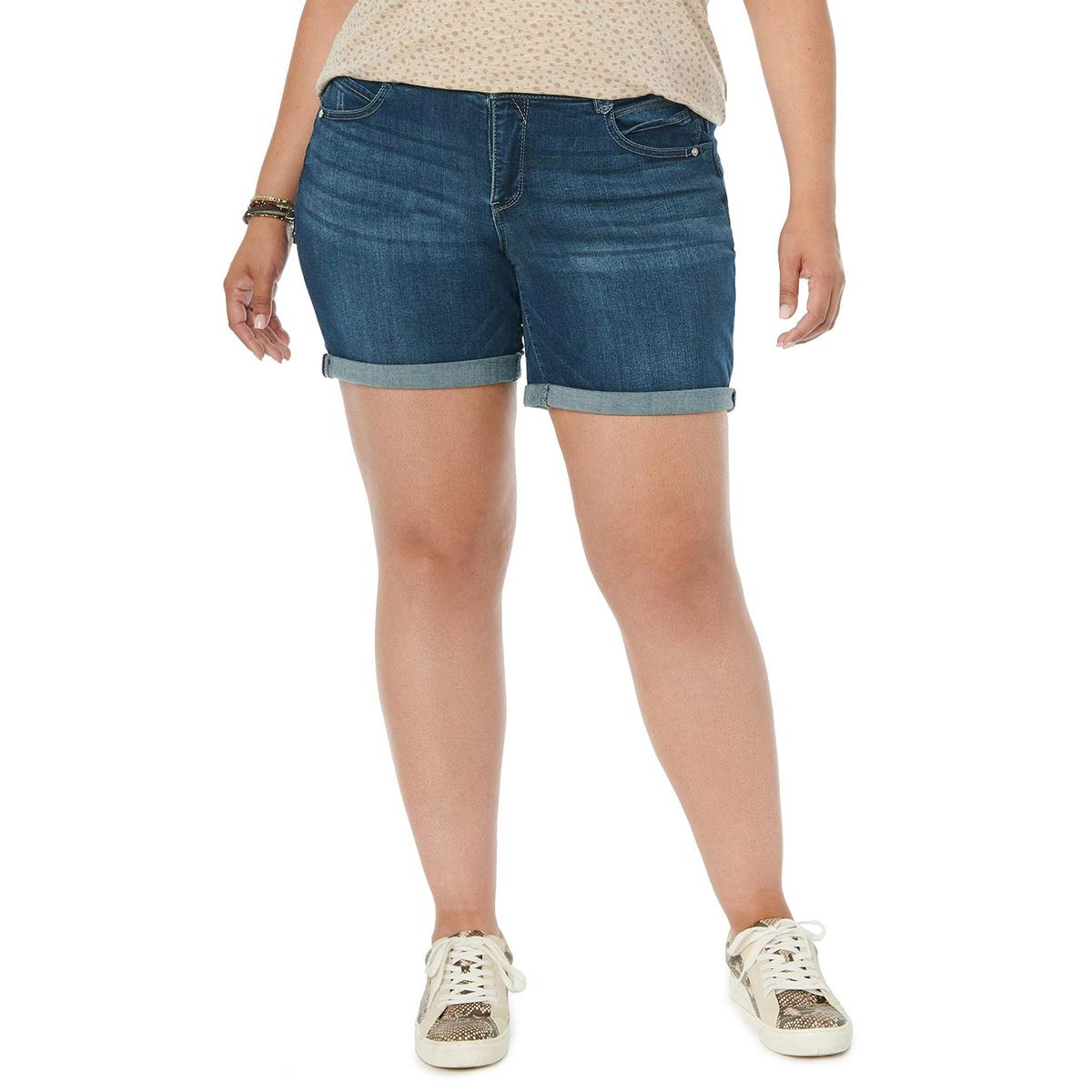 Click here for Plus Size Democracy Absolution(R) Denim Shorts prices