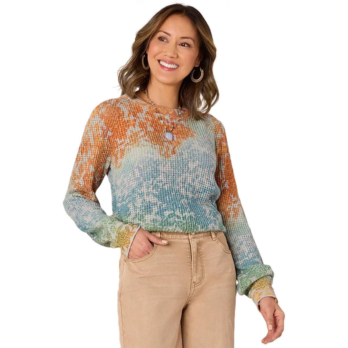 Click here for Plus Size Democracy Puff Sleeve Crew Neck Shirttai... prices