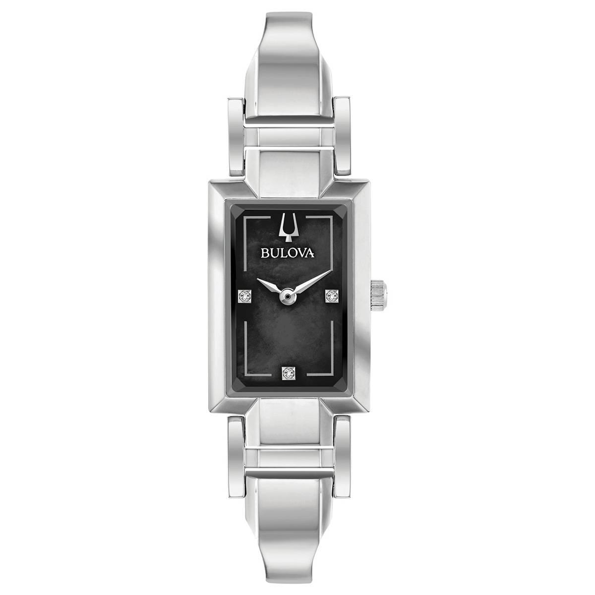 Click here for Womens Bulova Classic Stainless Steel Black Dial W... prices