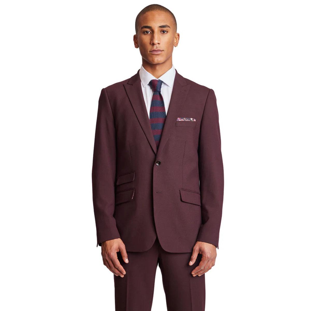 Click here for Mens Paisley & Gray(R) Peak Jacket - Wine prices