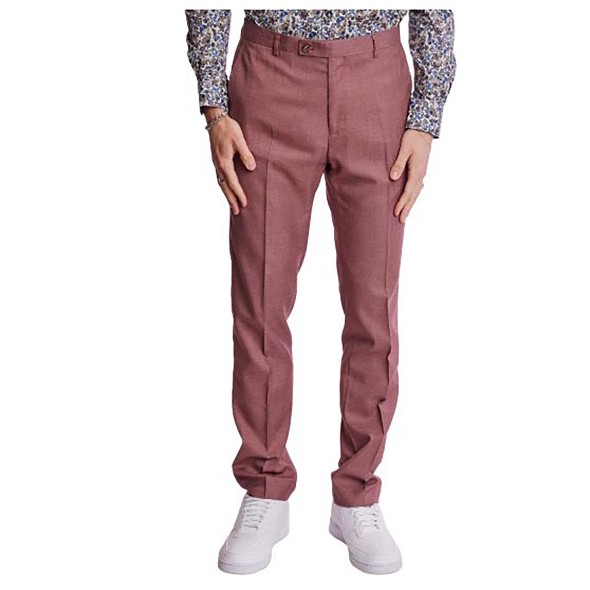 Click here for Mens Paisley & Gray(R) Suit Pants - Dusty Pink prices