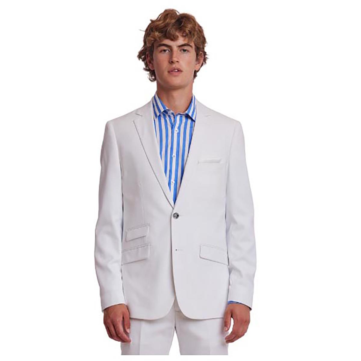 Click here for Mens Paisley & Gray(R) Suit Jacket - White Shark prices