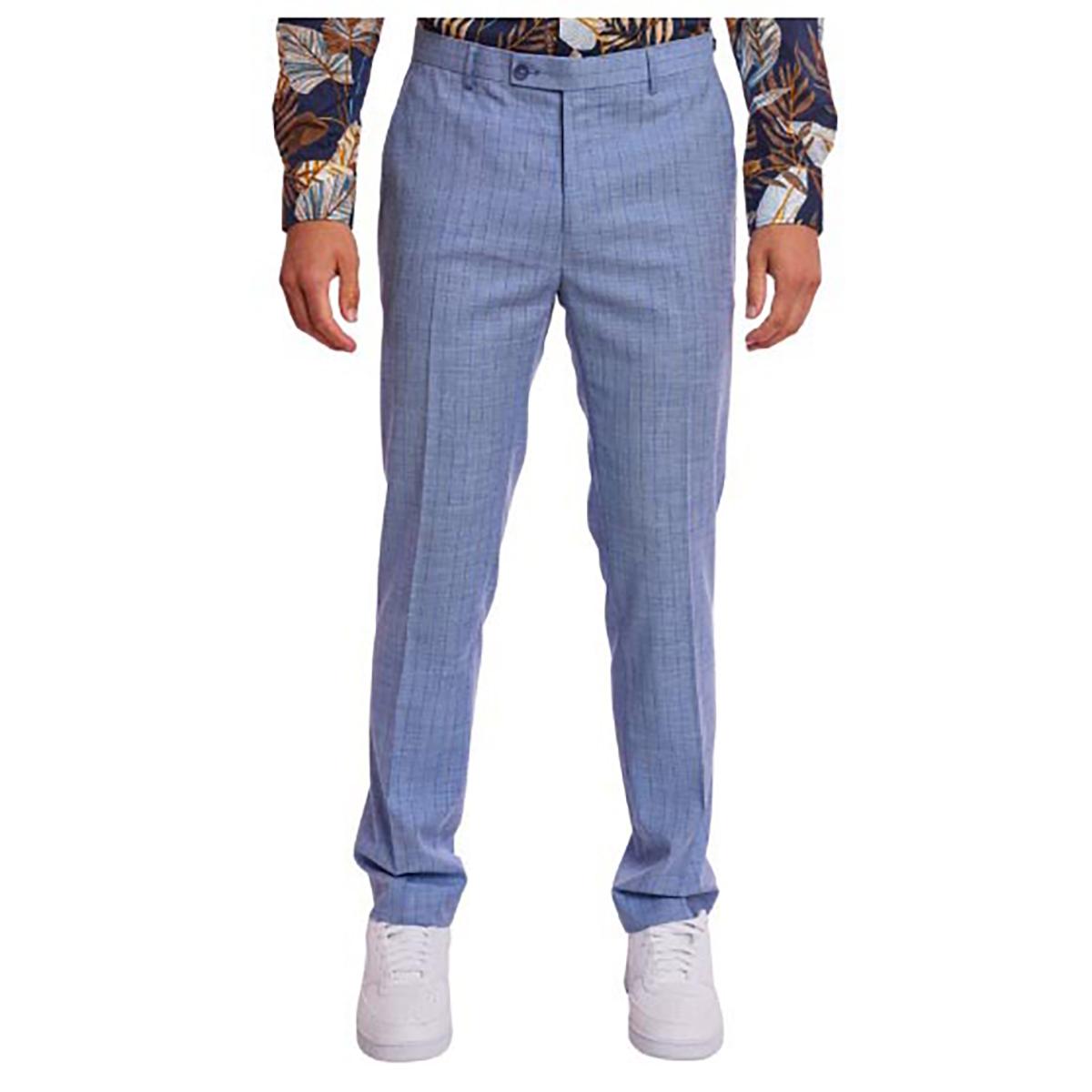 Click here for Mens Paisley & Gray(R) Suit Pants - French Blue prices