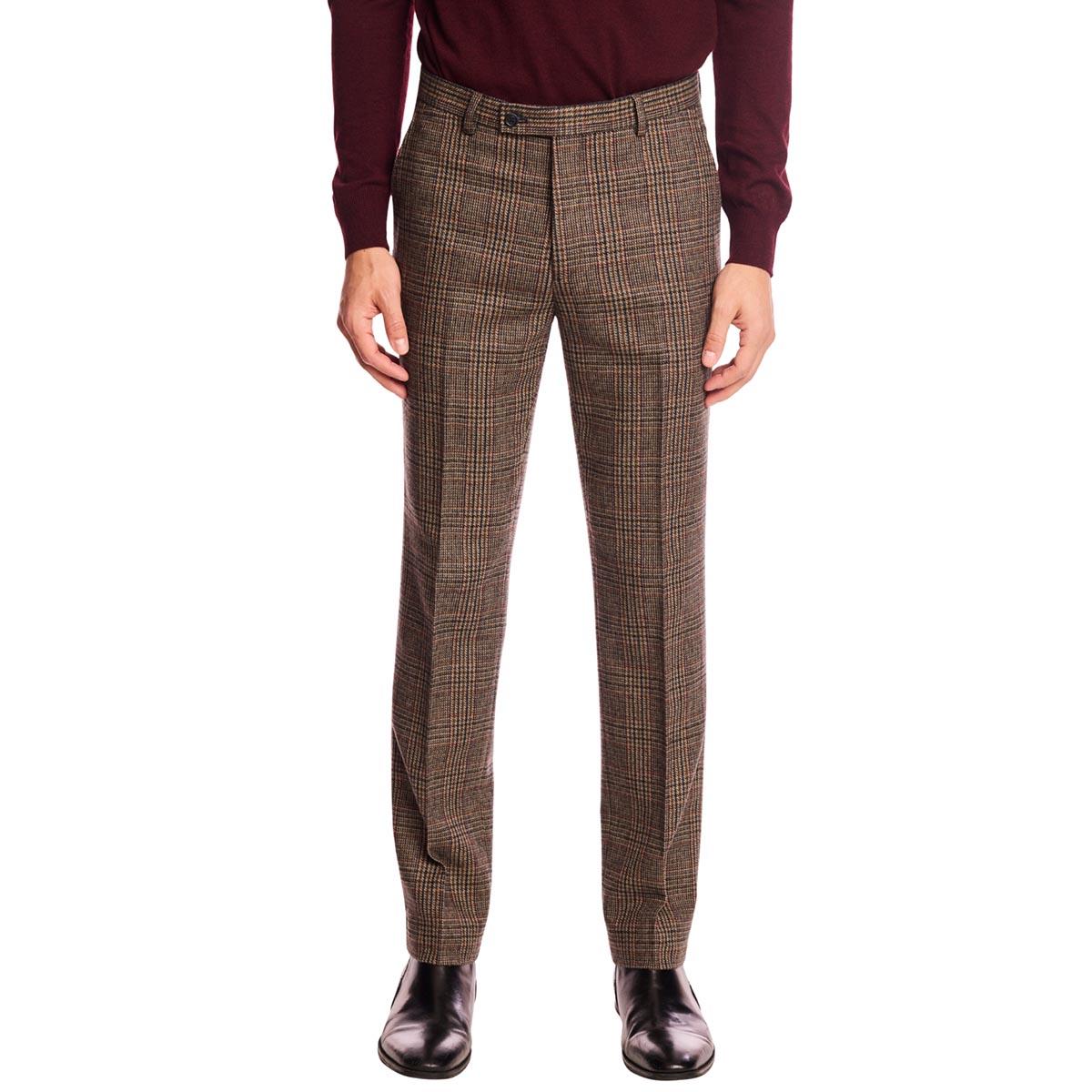 Click here for Mens Paisley & Gray Plaid Pants - Teal/Brown prices
