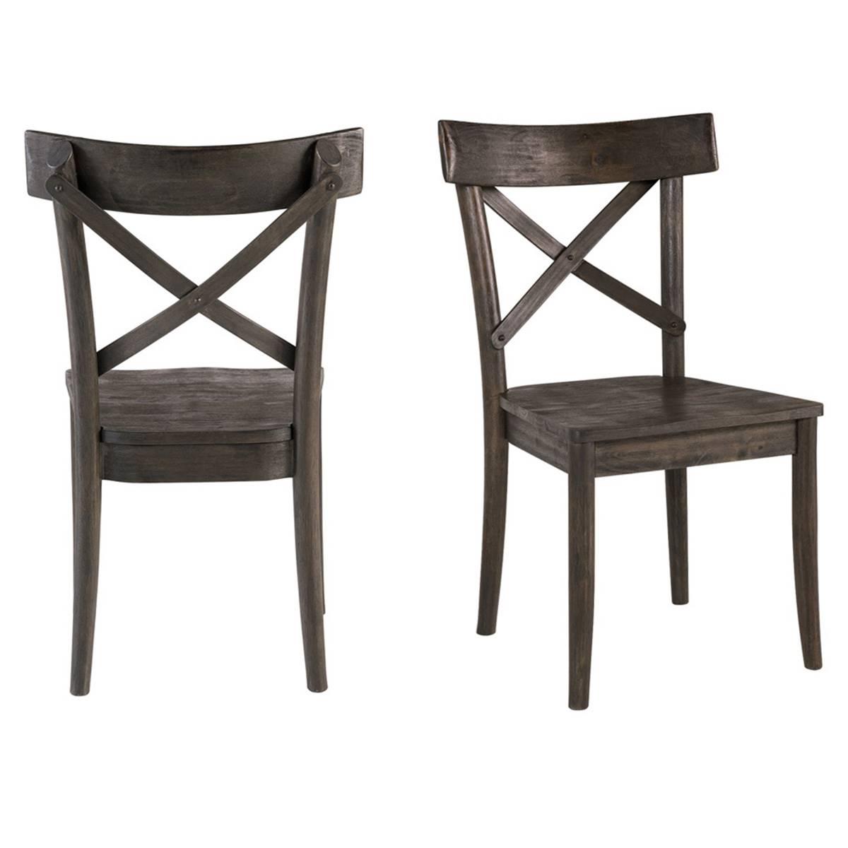 Picket House Furnishings Calhoun Side Chair Set - Dark Brown