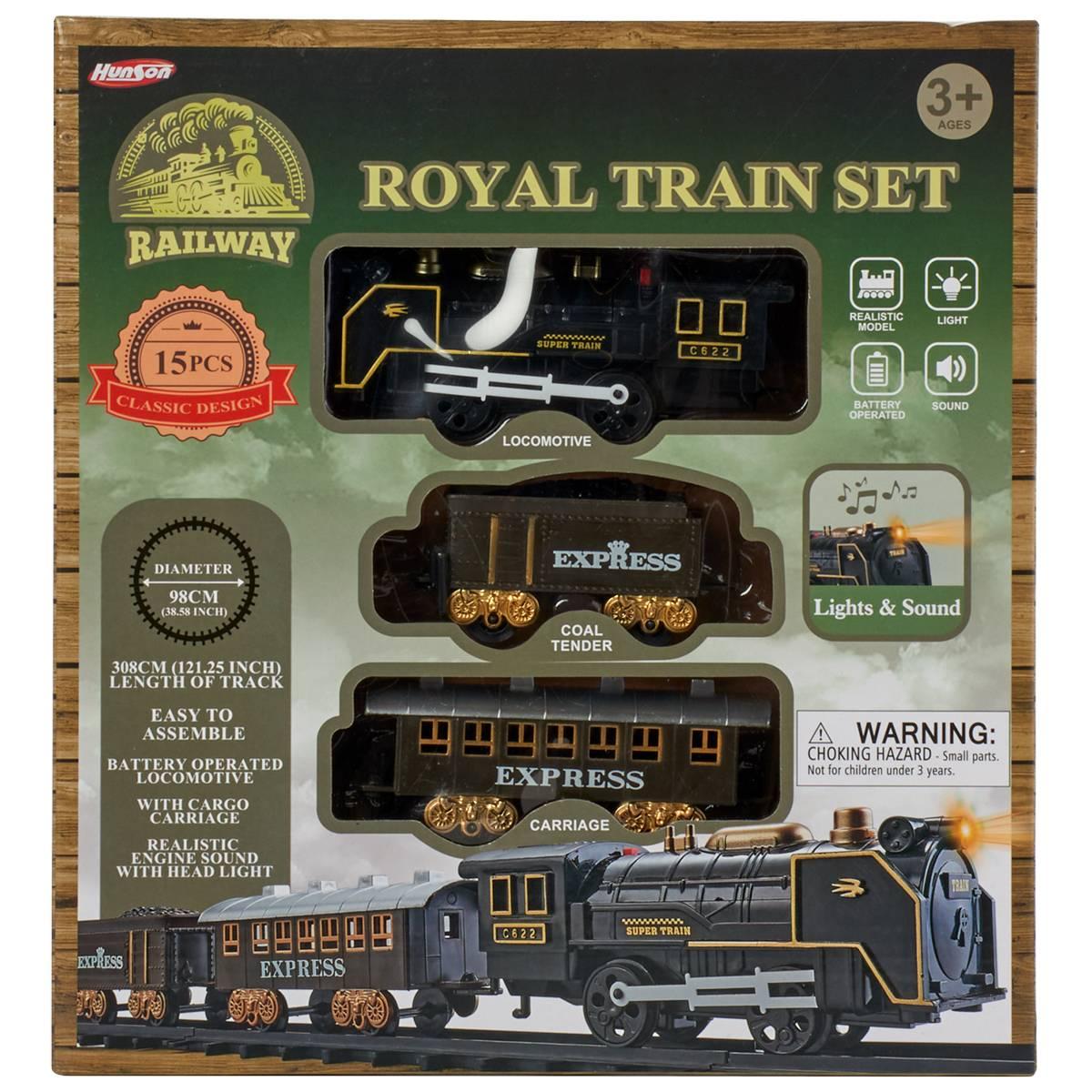 Click here for Hunson Royal Train with Sound & Light Set prices