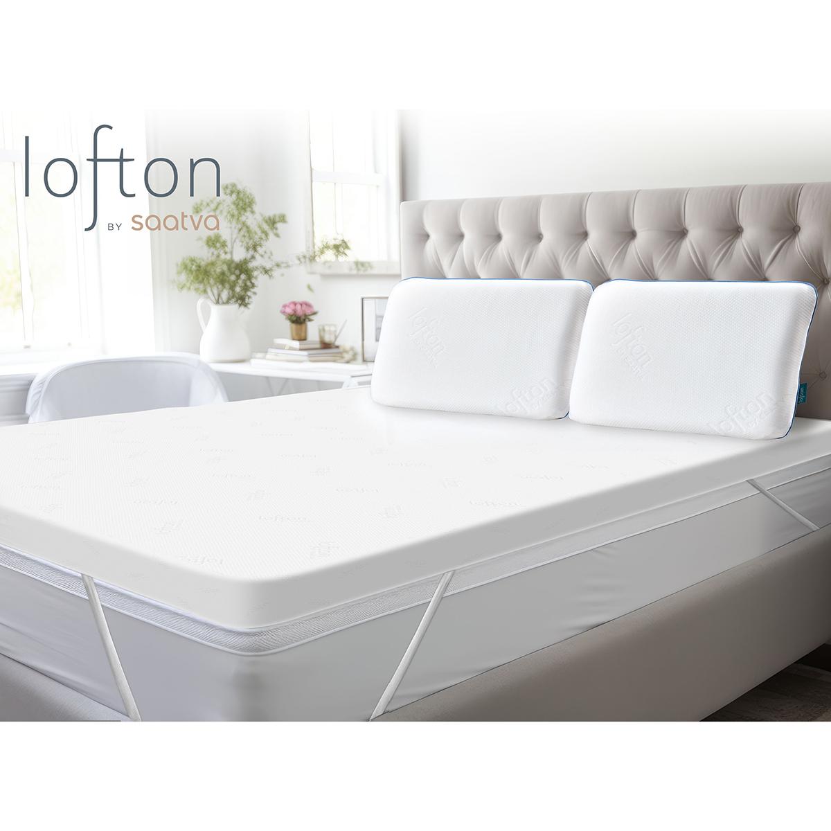 Click here for Lofton By Saatva Gel Silk Bed Topper prices
